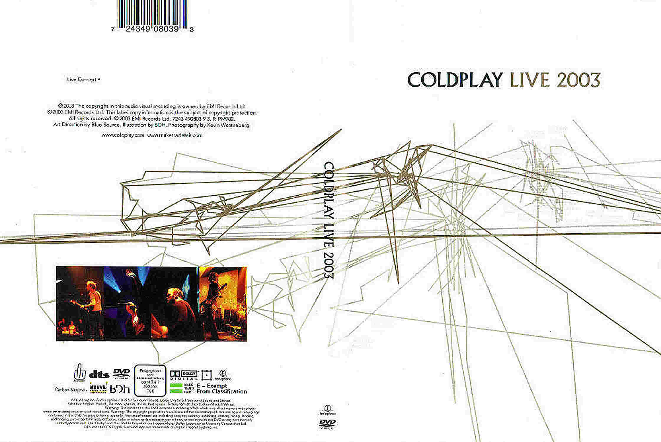Coldplay Live 2003 : Front | DVD Covers | Cover Century | Over 1.000. ...